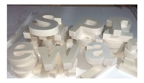 Letras De Unicel Liso O Hielo Seco 96 00 En Mercado Libre