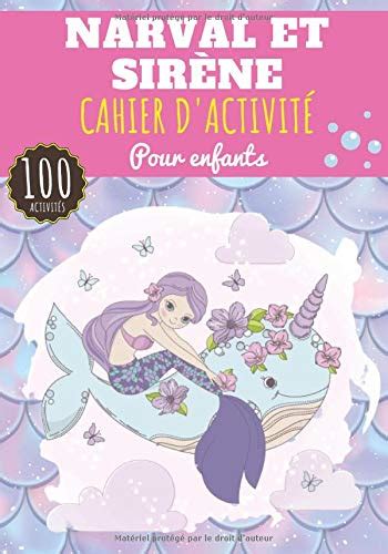 Buy Cahier D activité Narval Et Sirène Pour enfants 4 8 Ans Livre D