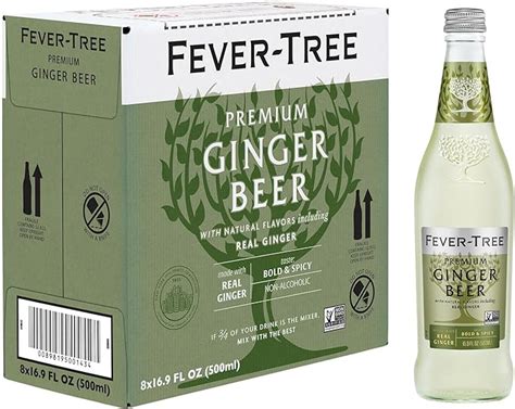 Fever Tree Cerveza De Jengibre Premium Botella De Vidrio De 16 9 Onzas