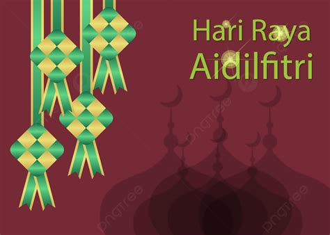 Hari Raya Aidilfitri Ilustración Diseño Vectorial Gratis Fondos