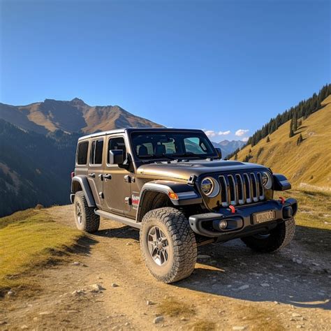 Premium AI Image SUV In The Mountains 4x4 Offroad Vehicle