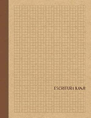 Escritura Kanji Cuaderno De Escritura Japonesa Plantillas Para