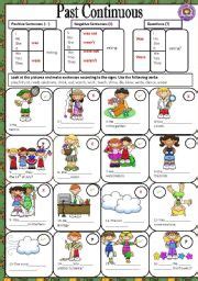 PAST CONTINUOUS ESL Worksheet By Macomabi