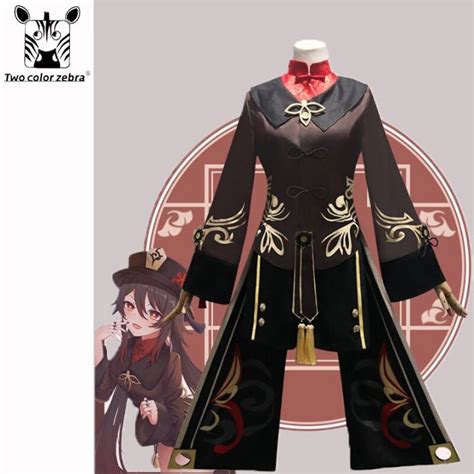 Cosplay Genshin Impact Hutao Cosplay Costume Uniform Wig Anime Game Hu