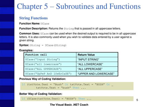 ppt chapter 5 subroutines and functions powerpoint presentation free download id 527627