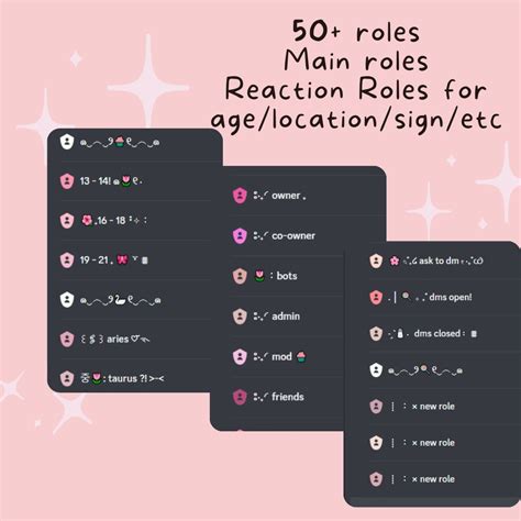 Cute Pink Aesthetic Discord Server Template Etsy