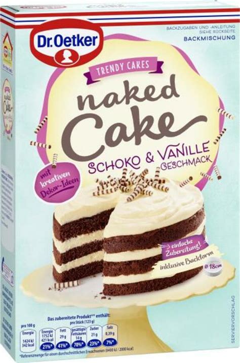 Dr Oetker Naked Cake Schoko Vanille Geschmack Von MyTime De Ansehen