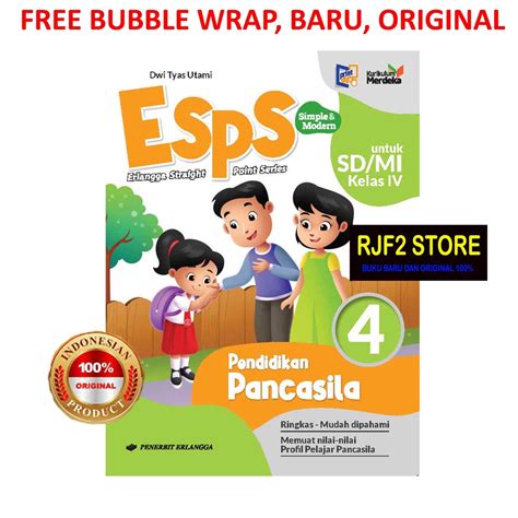 Jual ESPS PENDIDIKAN PANCASILA SD MI KLS 4 KM PLUS FILE KUNCI JAWABAN