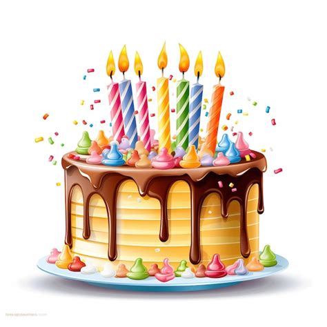 Gâteau D anniversaire Illustration Photo Premium