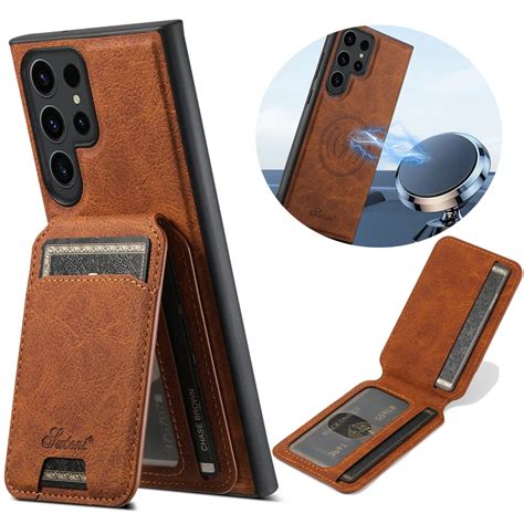 Funda De Cuero Magn Tica Desmontable 2 En 1 Para Samsung Galaxy S24 S23