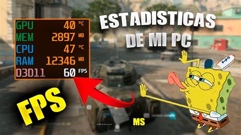 Como ver las estadísticas de mi pc mientras juego o tengo un programa