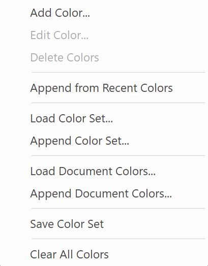 envision creator using context sensitive menus