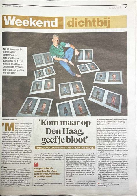 Naked The Hague In De Haagsche Courant Naked The Hague