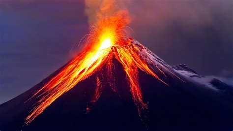 Las erupciones del volcán Tungurahua en Ecuador