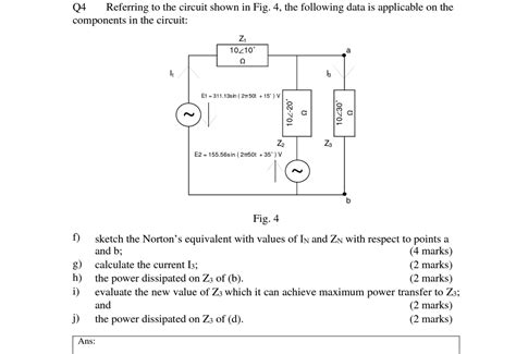 Solved How To Do F G H I J Q4 Referring To The Circuit Shown In
