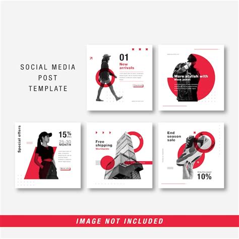 Plantilla Minimalista De Redes Sociales Vector Premium