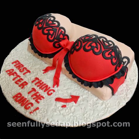 Seenfully Sedap Bra Cake For Bridal Shower