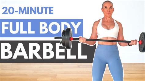 20 Minute Full Body BARBELL WORKOUT At Home Strength Conditioning