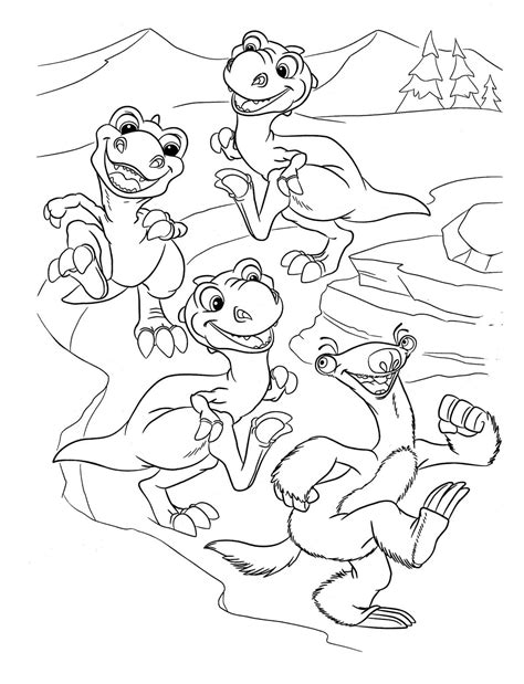 Coloriages Age De Glace Ice Age Di Go Et Sid A Imprimer The Best Porn