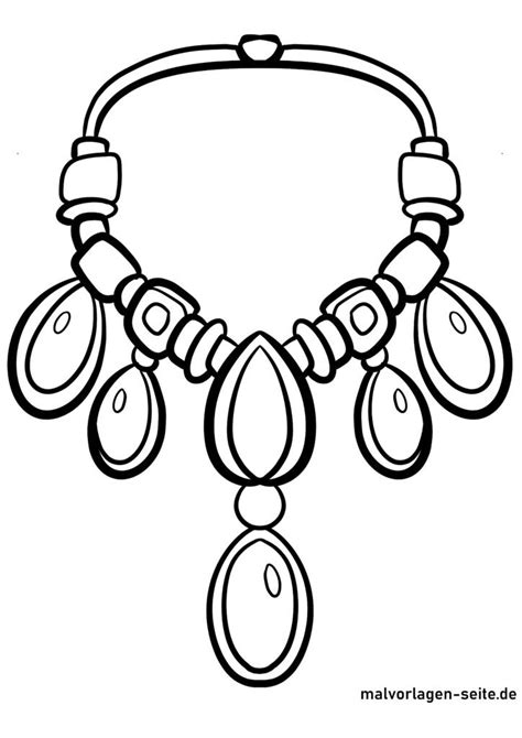 Tolle Malvorlage Halskette Schmuck Kostenlose Ausmalbilder