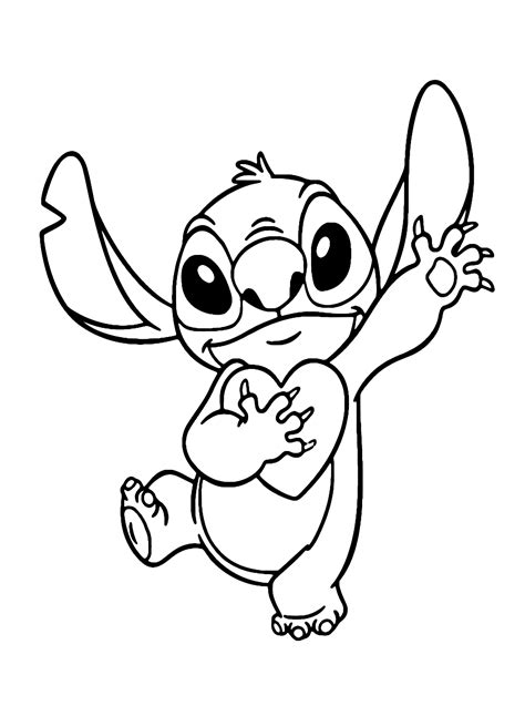 Coloriages Stitch et Angel imprimables Coloriage Coloriages à
