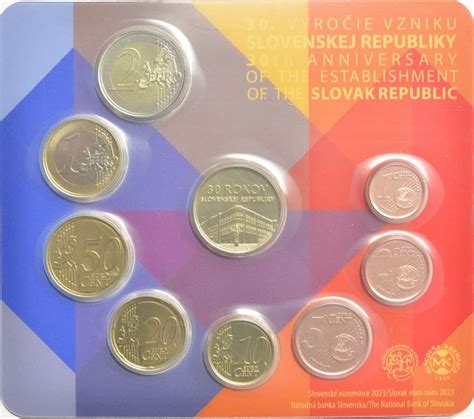 Slovacchia Set Divisionale Monete Fdc Anniv Costituzione