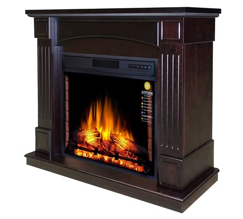 Kominek elektryczny z obudową ArtiFlame BOSTON AF28S WENGE z dźwiękiem