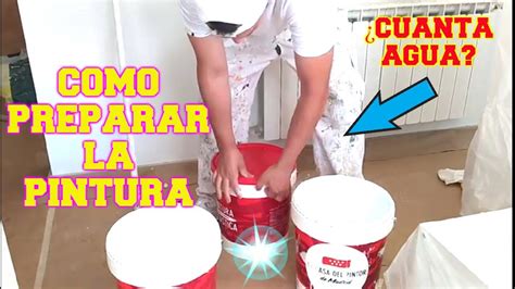 Cómo preparar la pintura de agua para pintar una pared Pinturas