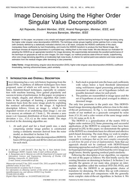 pdf image denoising using the higher order singular value decomposition dokumen tips