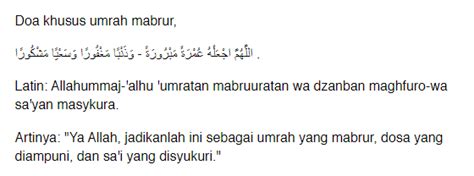 Apa Itu Umroh Mabrur Ciri Ciri Cara Dan Doa Agar Umroh Mabrur