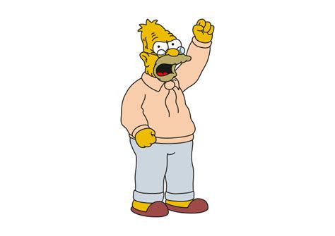 Abe Simpson Blank Template Imgflip