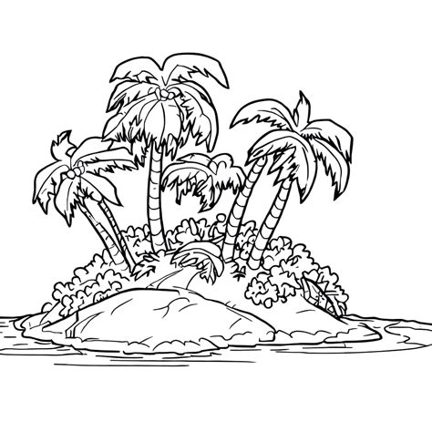 Coloriage Île à imprimer sur ColoriageEnfant