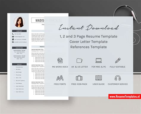 Simple CV Template Resume Template For Microsoft Word Clean