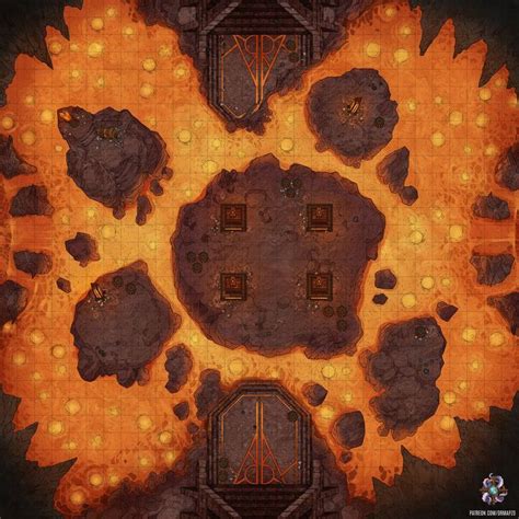 Volcanic Ruins Public 30x30 Dr Mapzo Dnd World Map Dungeons And