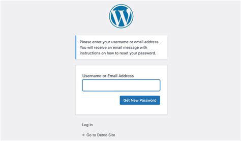 how to customize the wordpress reset password page