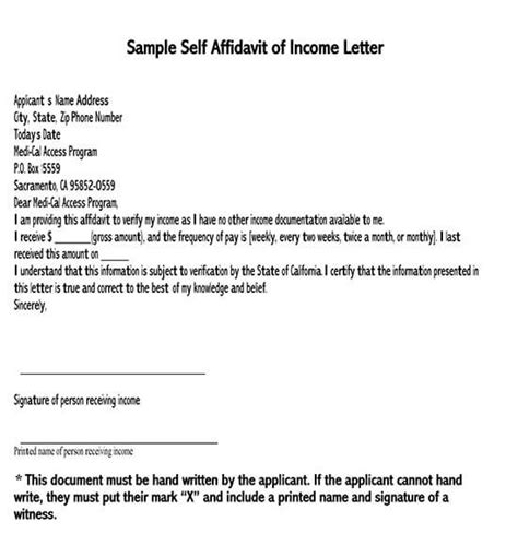 27 Proof Of Income Letter Templates