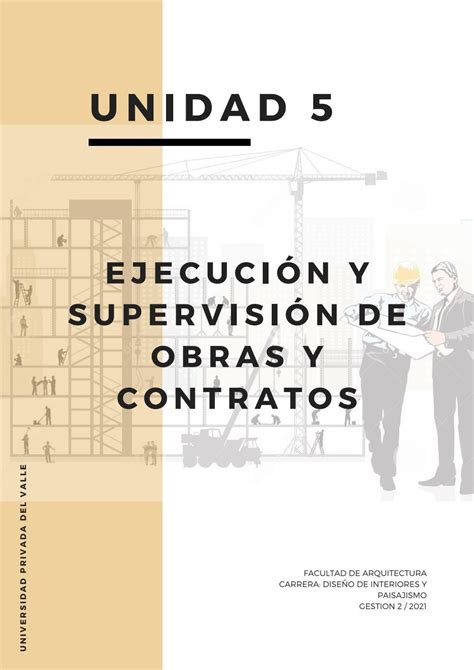 EJECUCIÒN Y SUPERVISIÓN DE OBRAS y contratos by Fiorela Rodriguez Issuu