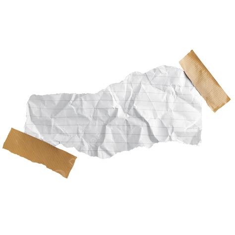 Stationery List Blank Paper Notepad White Page Tape Sticker Png