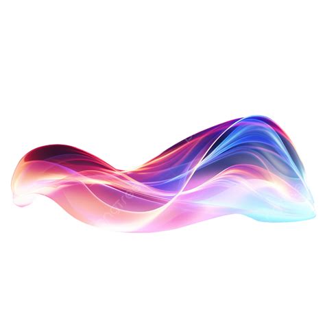 Curly Light Glowing Neon Curved Line Glowing Neon Curved Png