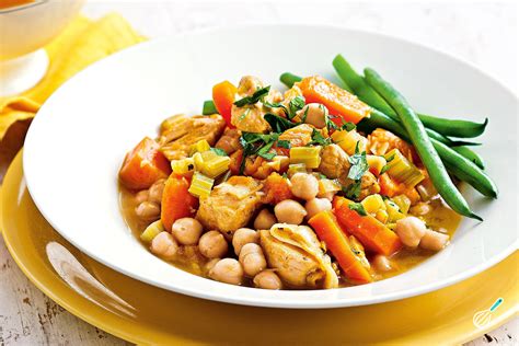 Grão de bico frango e legumes Fácil