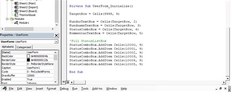 Excel Call UserForm Initialize From Module Stack Overflow