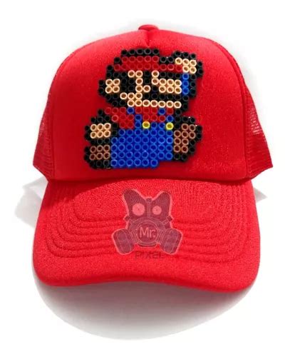 Gorra Super Mario Bros Pixel Art 3d Retro En Venta En Puente Aranda