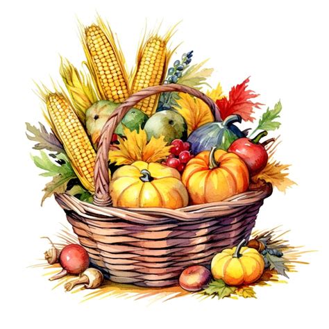 Uma Cesta Cheia De Diferentes Tipos De Frutas E Vegetais Imagem