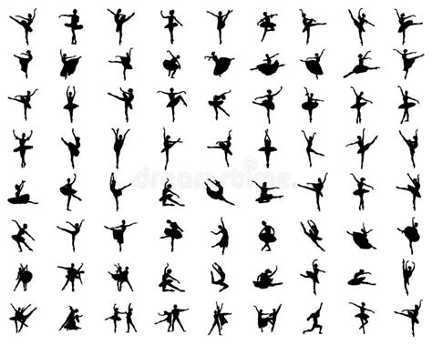 Silhuetas das bailarinas ilustração stock Ilustração de feminilidade