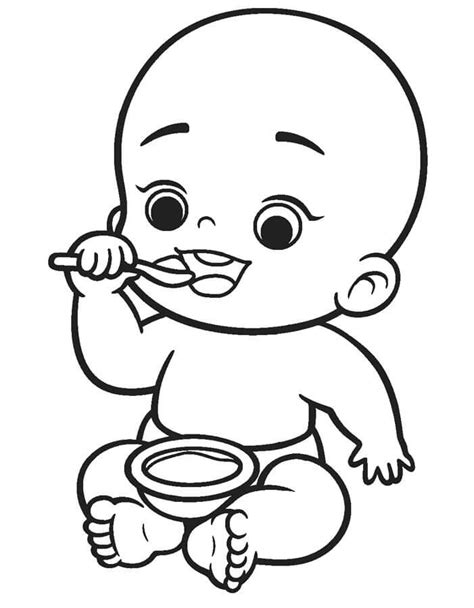 Dibujos De Beb Para Colorear E Imprimir Coloringonly