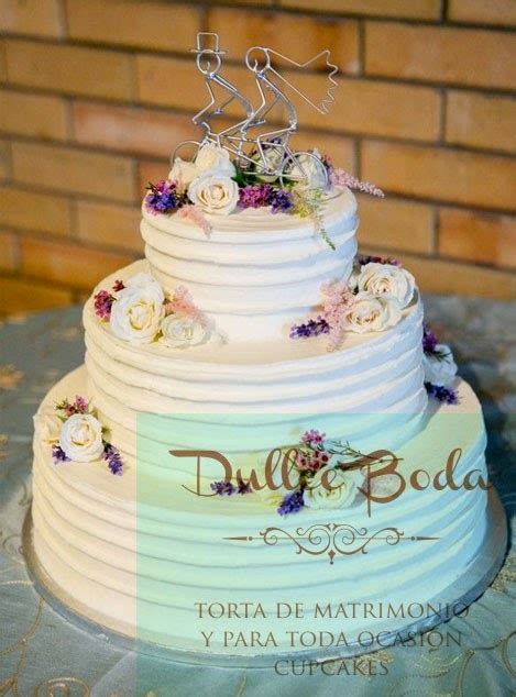 Dullce Boda Tortas De Boda Torta De Pisos Con Decoraci N De Pareja