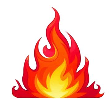 Vetor De Fogo De Uma Chama Vermelha E Laranja PNG Incêndio Laranja