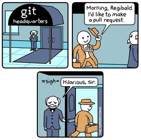 Programmer Humor On Twitter Pull Request By U Thejenkinscomic