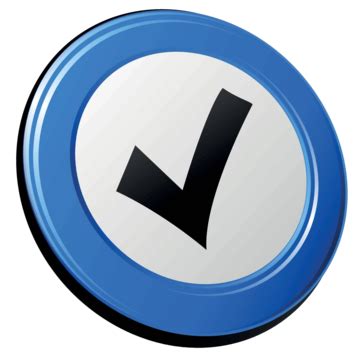 Checkmark Vector Circle Transparent Icon Web Glossy Icon Vector Web