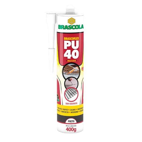 Adesivo Pu Preto G Brascola Casa Medeiros